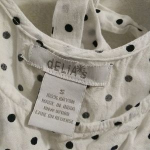 dELiA*s | Tops | 525 Delias Polka Dot Romper Small | Poshmark